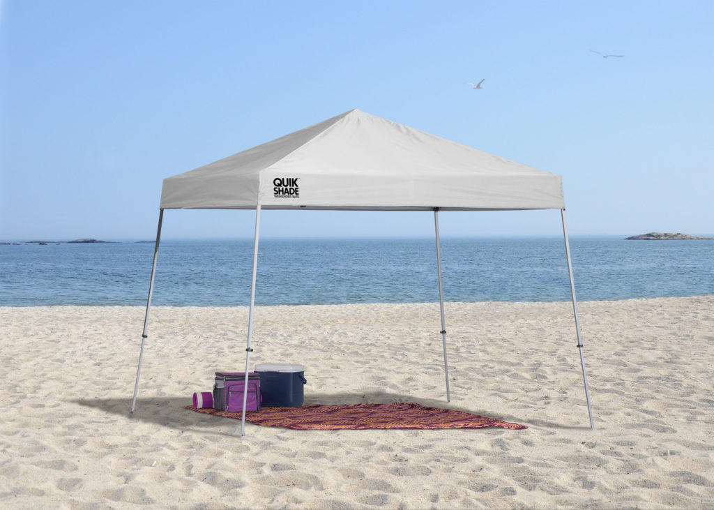Quik Shade - QS WE81 12x12 SLANT LEG CANOPY, WHITE COVER, WHITE FRAME ...