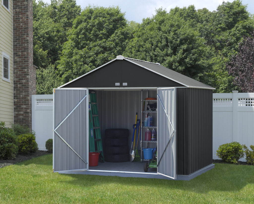 Arrow - EZEE Shed® , 10x8, Extra High Gable, 72 in walls, vents ...