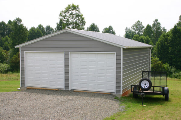 Metal 2 Car Garage