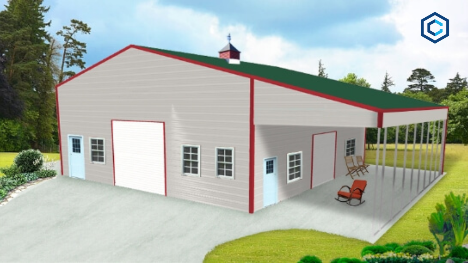 Affordable 20x30 Metal Buildings For Commercial and Residential Use