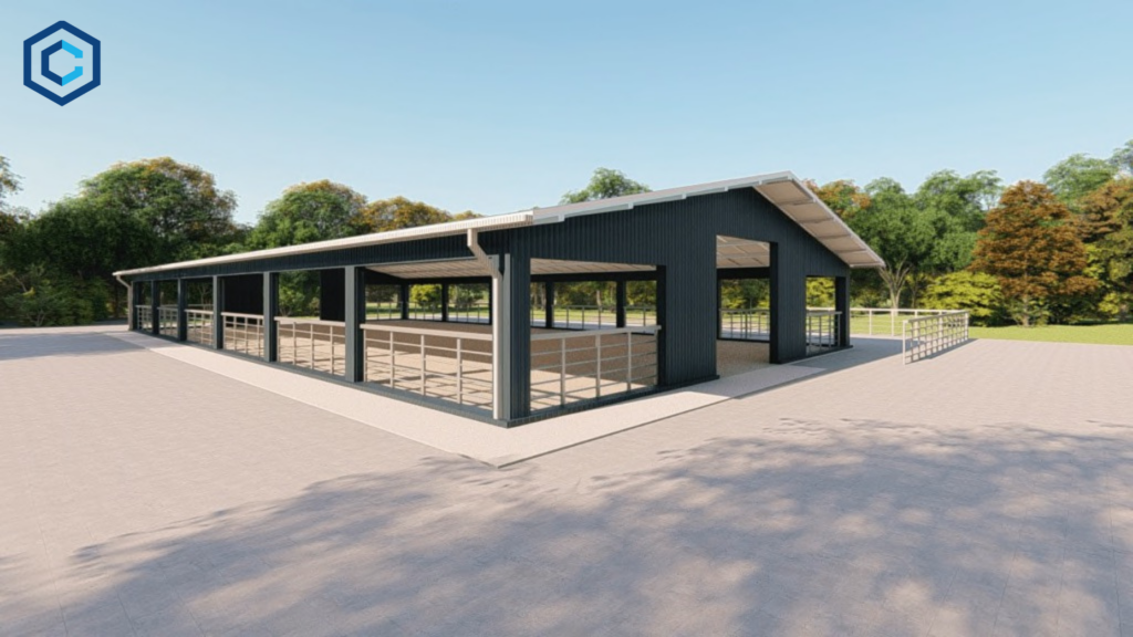 Steel Agricultural Buildings - Steel & Stud