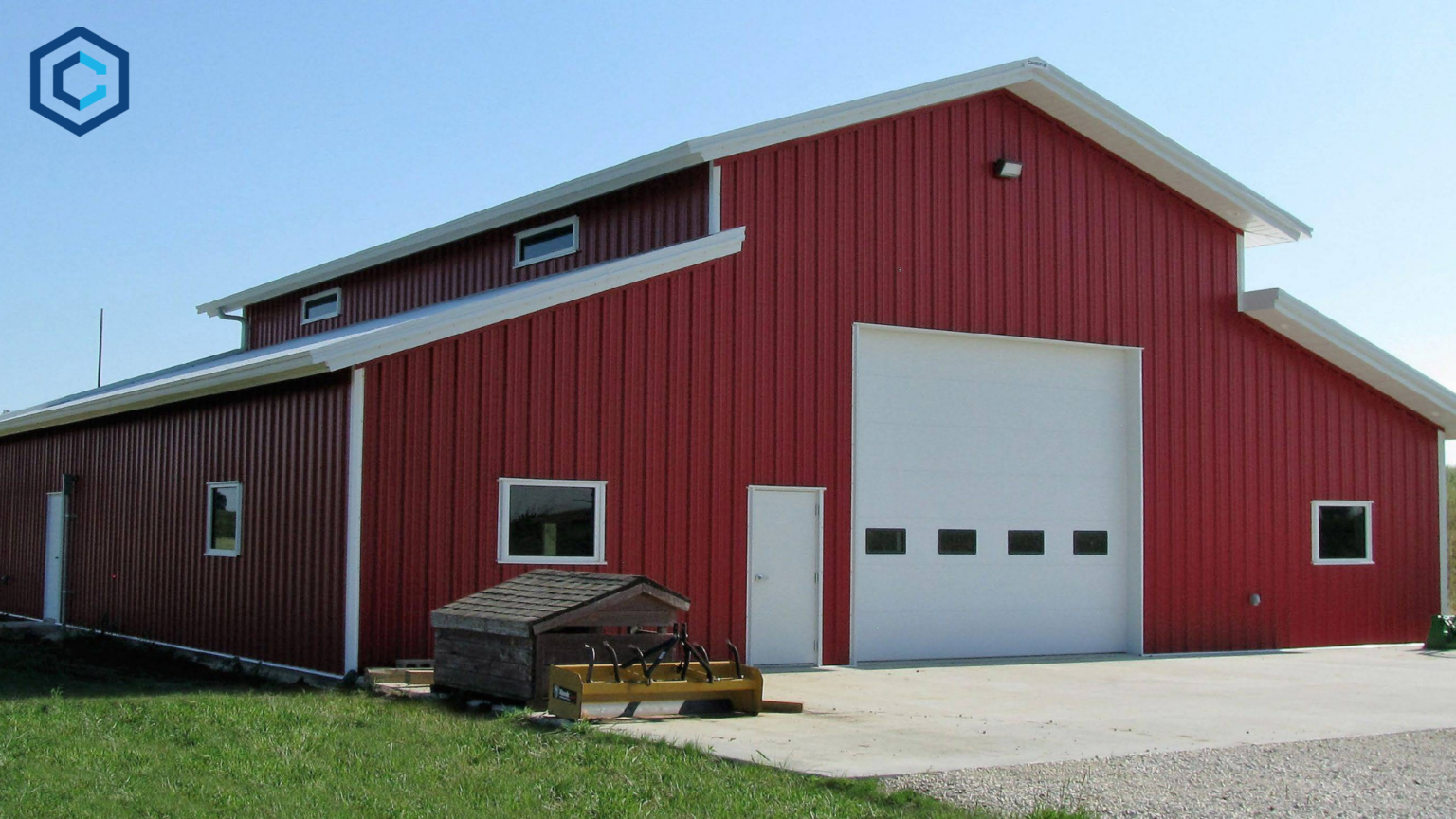 Steel Agricultural Buildings - Steel & Stud