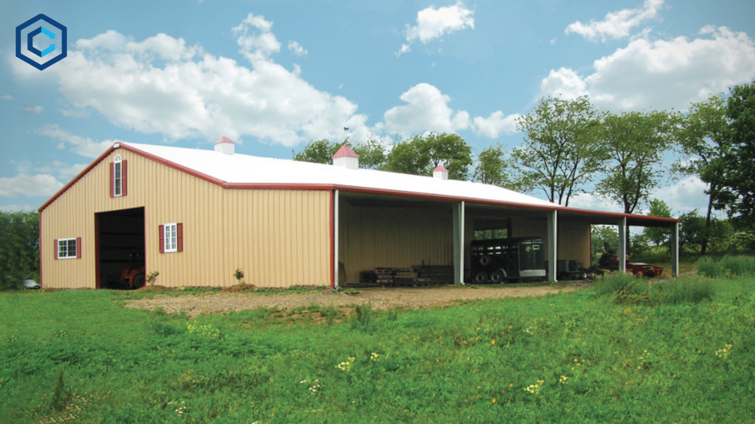 Steel Agricultural Buildings - Steel & Stud